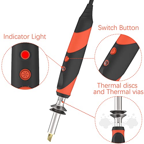 Wood Burning kit, Professional WoodBurning Pen Tool, DIY Creative Tools ,Wood Burner for Embossing/Carving/Pyrography，Suitable for Beginners,Adults