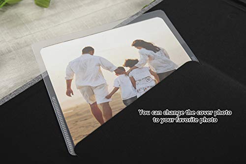 potricher Linen Hardcover Photo Album 4x6 600 Photos Large Capacity for Family Wedding Anniversary Baby Vacation (Gray, 600 Pockets)