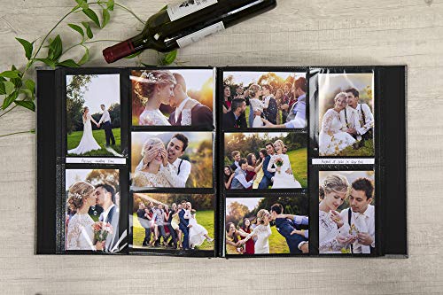 potricher Linen Hardcover Photo Album 4x6 600 Photos Large Capacity for Family Wedding Anniversary Baby Vacation (Gray, 600 Pockets)