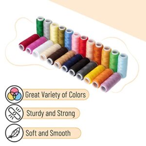 Mr. Pen- Sewing Threads Kit, 24 pcs, 92 Yards per Spool, 24 Colors Polyester Threads for Sewing, Sewing Thread, Thread for Sewing, Sewing Threads for Sewing, Polyester Thread