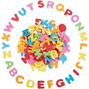 1300 pieces mini foam letter stickers for crafts, 50 sets of 0.87″ self-adhesive a-z alphabet letters (6 assorted colors)