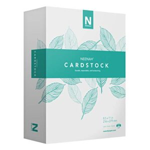 neenah vellum bristol cardstock, lightweight, 325 sheets, 67 lb/147 gsm, 94 brightness, 8.5″ x 11″ – more sheets! (91633)