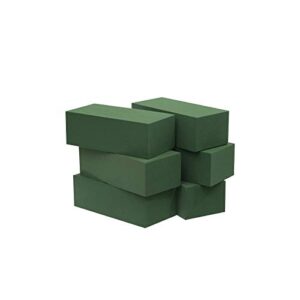 crafare 6pc wet floral foam bricks green florist styrofoam blocks for spring fresh flower arrangement and crafts supply