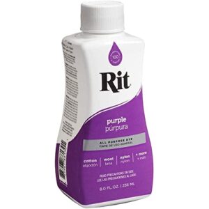 rit dye rit all purpose liquid dye, 236ml, purple, 8 fl oz