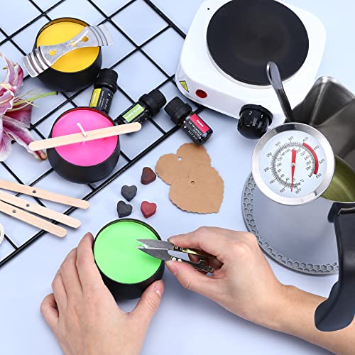 SAEUYVB Candle Making Kit,Candle Making Kit for Adults,Candle Making Kit with Hot Plate,Full Set Candle Making Supplies - DIY Starter Full Set Soy Candle Making Kit - Perfect as Home Decorations