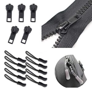 YaHoGa 143 PCS Zipper Repair Kit Zipper Replacement with Install Plier for Bags, Jackets, Tents, Backpacks, Sleeping Bag