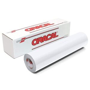 roll of oracal 651 matte white vinyl for craft cutters and vinyl sign cutters (12″ x 15′)