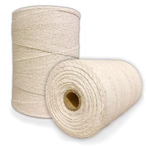 durable loom warp thread (natural/off white), one spool, 8/4 warp yarn (800 yards), perfect for weaving: carpet, tapestry, rug, blanket or pattern – warping thread for any loom