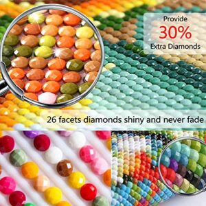 DIY 5D Diamond Painting Kits for Adults Waterfall Embroidery Full Round Drill Large Size(31.5x11.8 inch) Diamond Crystal Gem Arts Painting Craft for Home Wall Decor