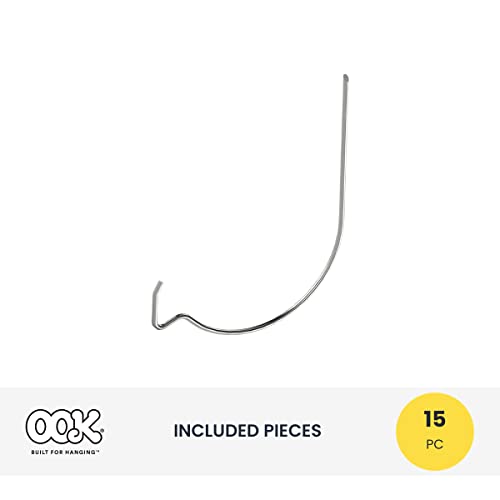 OOK 591821 Monkey Hook, Picture Hanger, Mirror Hanging for Drywall, Hangs up to 35 Pounds, Steel (10 Piece) , White