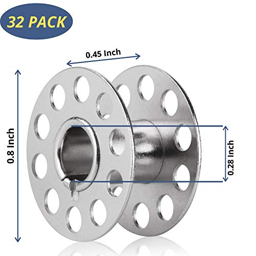 Mr. Pen- Bobbins, Metal Bobbins, 32 Pack, Bobbins for Sewing Machine, Bobbins for Brother Sewing Machine, Bobbins for Singer Sewing Machine, Sewing Machine Bobbins, Sewing Machine Accessories