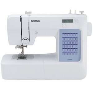 brother cs5055 computerized sewing machine, 60 built-in stitches, lcd display, 7 included feet, white