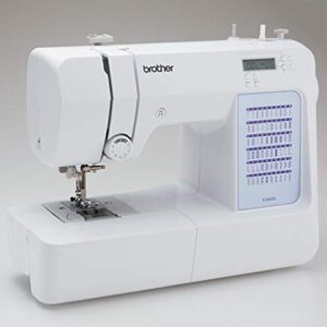 Brother CS5055 Computerized Sewing Machine, 60 Built-in Stitches, LCD Display, 7 Included Feet, White