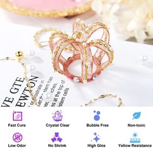 LET'S RESIN UV Resin Kit with Light,153Pcs Resin Jewelry Making Kit with 250g Crystal Clear Low Odor UV Resin, UV Lamp, Resin Accessories, Epoxy Resin Starter Kit for Keychain, Jewelry, Home Decor