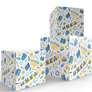 The Dreidel Company Happy Hanukkah Gift-Wrap Chanukah 17.5" in. X 180" in. Each (Happy Hanukkah 4 Roll Variety Pack)