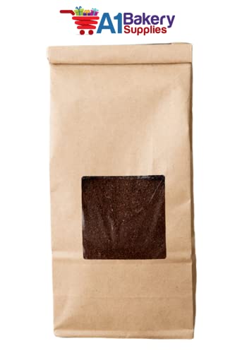 Kraft Tin Tie Poly-Lined Bags Coffee Bags Reclosable Tin Tie Bags with Window - 1Lb - 50 Pack