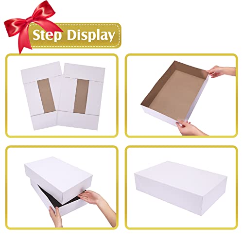 Moretoes 20 Pack Large Gift Boxes with Lids and Extra Depth (X-Large Shirt Robe Boxes Bulk for Wrapping Gifts) for Christmas Presents, Holidays, Birthdays