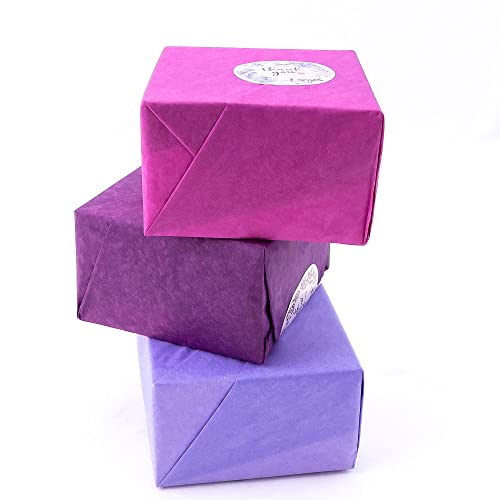 MR FIVE 60 Sheets Gift Tissue Paper Bulk,20" x 14",Tissue Paper for Gift Bags,DIY and Crafts,Gift Wrapping Tissue Paper for Fall Halloween Birthday Wedding Holiday, 3 Colors (Purple)