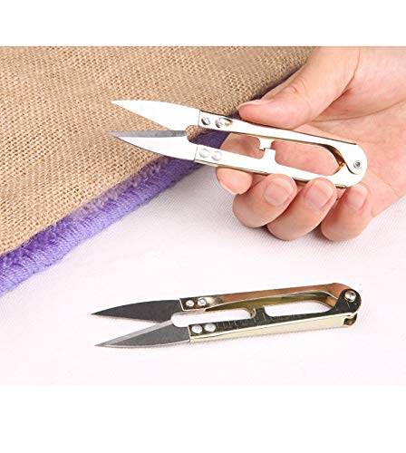 Cotchear Thread Scissors, 4.1 inch High-Carbon Steel Blades for Snip Thread, Yarn, Embroidery Handheld Snippers