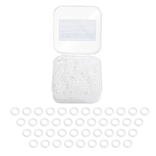 Budefull 200Pcs Clear O-Ring Switch Dampeners Keycap for Mechanical Keyboard Cherry Mx, White