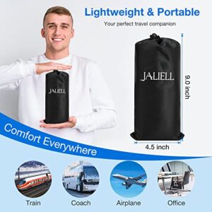 Upgrade Airplane Footrest - JALIELL 2 in 1 Adjustable Foot Hammock with Comfortable Base (Memory Foam), Portable Airplane Travel Accessories to Relax Your Feet, Reduce Swelling and Soreness