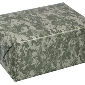 CleverDelights Green Digital Camo Wrapping Paper - 30" x 30Ft Roll - 75 SqFt - Premium Camouflage Gift Wrap Paper