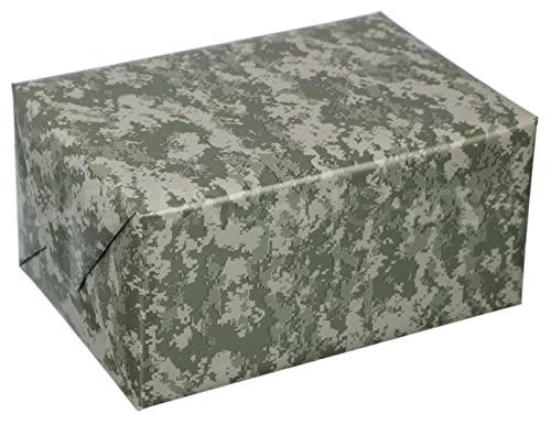 CleverDelights Green Digital Camo Wrapping Paper - 30" x 30Ft Roll - 75 SqFt - Premium Camouflage Gift Wrap Paper