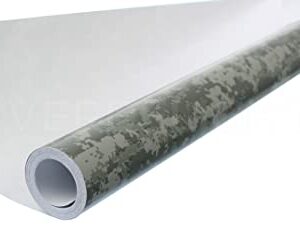 CleverDelights Green Digital Camo Wrapping Paper - 30" x 30Ft Roll - 75 SqFt - Premium Camouflage Gift Wrap Paper