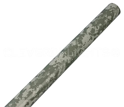 CleverDelights Green Digital Camo Wrapping Paper - 30" x 30Ft Roll - 75 SqFt - Premium Camouflage Gift Wrap Paper