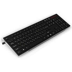 KOTEMON Acrylic Tilted Computer Keyboard Stand for Ergonomic Typing, Keyboard Tray Holder with Silicone Non-Slip Case, Clear