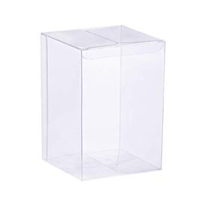 YOZATIA 12PCS Transparent Boxes 3 x 3 x 6 inch, Candy Box, Clear Favor Boxes Gift Boxes for Wedding, Party and Baby Shower Favors