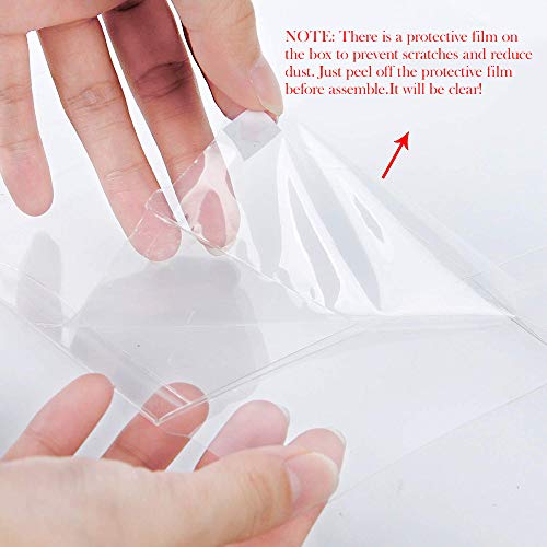 YOZATIA 12PCS Transparent Boxes 3 x 3 x 6 inch, Candy Box, Clear Favor Boxes Gift Boxes for Wedding, Party and Baby Shower Favors