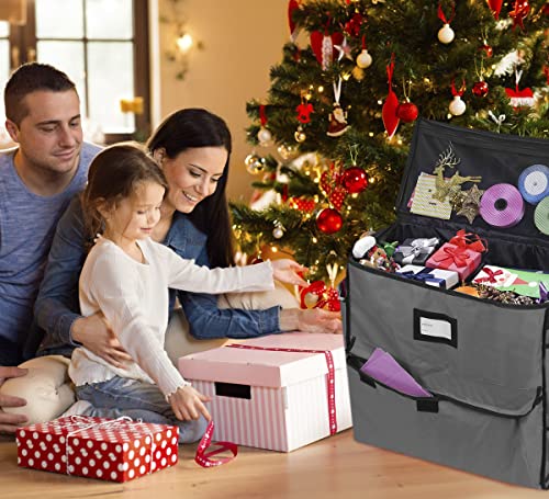 ProPik Unique Holiday Storage Organizer Gift Bag and Wrapping Accessories (Gray)