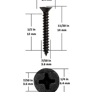 Table Top Fasteners, Z Clips for Table Tops 40 Packs (Black)