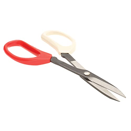 The Beadsmith Plate Shears – Metal Elements – Heavy Duty Scissors – Made of Carbon Steel – 8 Inches/20.3mm Long, 1.75in/44.45mm Cutting Blades – Cuts Up to 20 Gauge Metal Sheet Stock