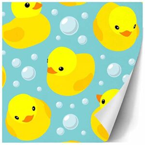 InterestPrint Gift Wrapping Paper 58"x 23" for Birthday, Baby Shower, Wedding Yellow Ducks (1 Roll)