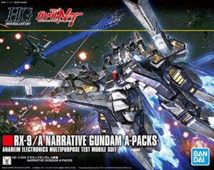 bandai 1/144 hguc narrative gundam a equipment plastic kit