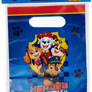 amscan 9903822 Plastic Loot Bags Theme-8 Pcs, Lootbags Paw Patrol 2018