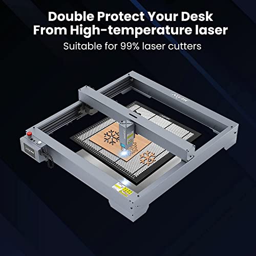 ATEZR 300x300mm Laser Honeycomb Work Table for Laser Engraving Machine, 12x12'' Honeycomb Bed for Fast Heat Dissipation, Bench Protection Compatible with All Laser Engraver Cutting