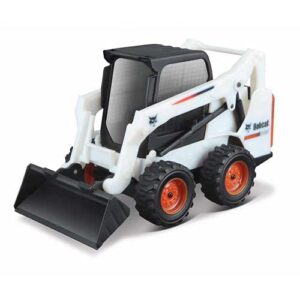 bburago b18-31801 10cm bobcat s590 skid-steer loader w/bucket, assorted designs and colours