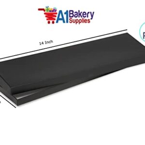 A1BakerySupplies® Men Tie Gift Box Men or Women Socks Gift Boxes Tie Box Size 14 x 4.5 x 0.75" scarves Boxes (5 Pack Black Boxes)