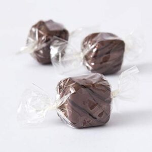 Crinklee Clear Caramel, Candy and Chocolate Wrappers, Natural Cellophane, 1000 Square Sheets, 5x5 Inches