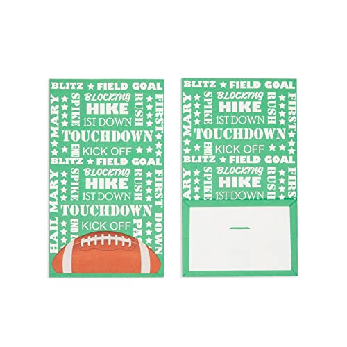 Juvale 36 Pack Football Snack Bags for Kids Sports Birthday Supplies, Party Favors, Treats (5.3 x 8.7 x 3.3 In)