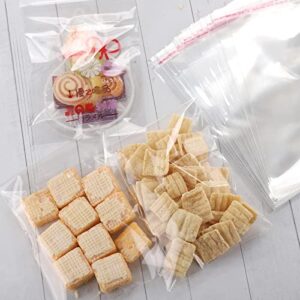 400 Piece Clear Self Sealing Cellophane Bags 4x6 Inches Cookie Treat Bags for Packaging Cookies,Gifts,Favors,Candy