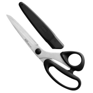 allex japanese fabric scissors with cover, tailor sewing shears 8.25″, made in japan, medium professional dressmaker’s scissors