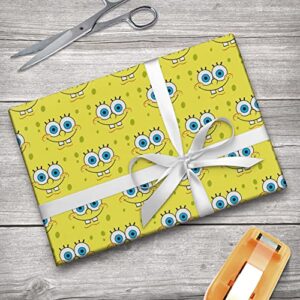 GRAPHICS & MORE Spongebob Smiling Face Gift Wrap Wrapping Paper Rolls