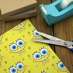 GRAPHICS & MORE Spongebob Smiling Face Gift Wrap Wrapping Paper Rolls