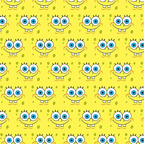 GRAPHICS & MORE Spongebob Smiling Face Gift Wrap Wrapping Paper Rolls