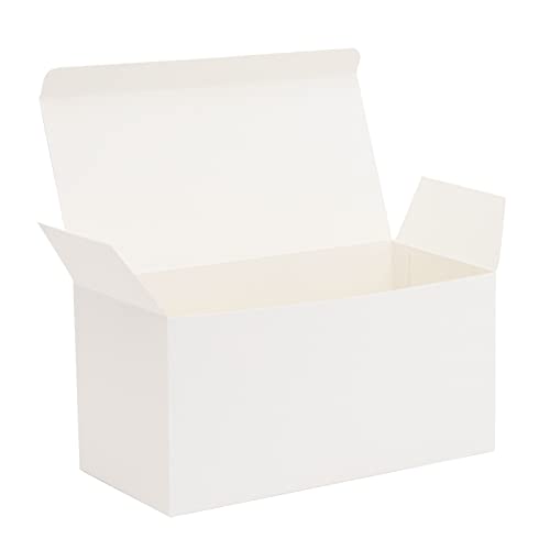 20 Pack Small White Gift Boxes with Lids for Wrapping, Shipping Tumblers, Wedding Favors (9 x 4.5 In)