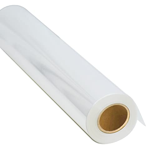 LISM 115ft Clear Cellophane Wrap Roll(33 in x 115 ft) 2.5 mil thickness Gift Wrap Cellophane -Clear Wrapping Paper for Flowers,Baskets, Arts & Crafts, Treats Food Safe